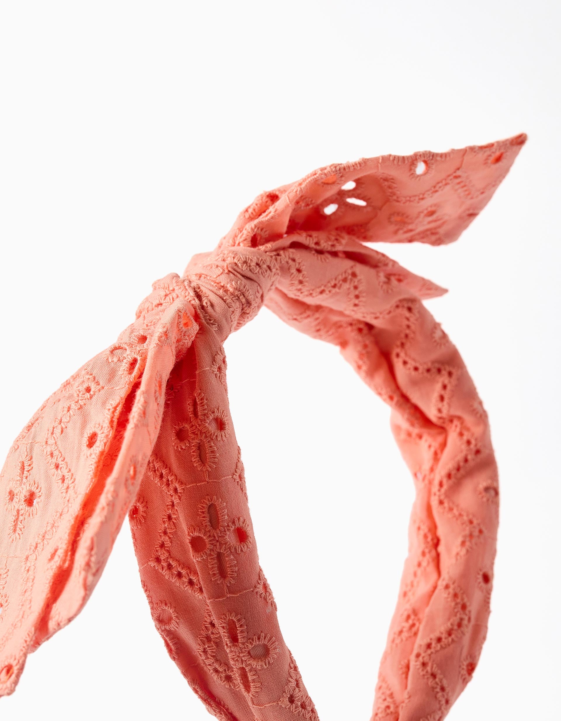 Alice band in broderie anglaise with bow for girls, orange – ZIPPY
