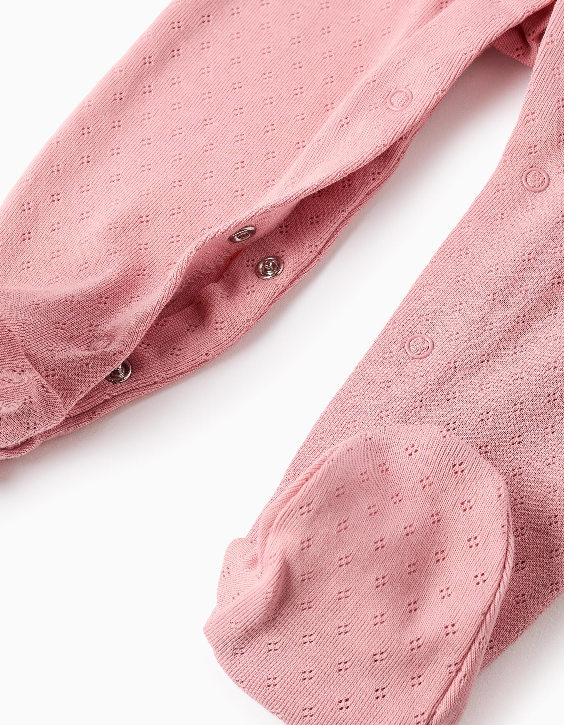 Set of 2 Babygrows, in cotton, light pink – ZIPPY