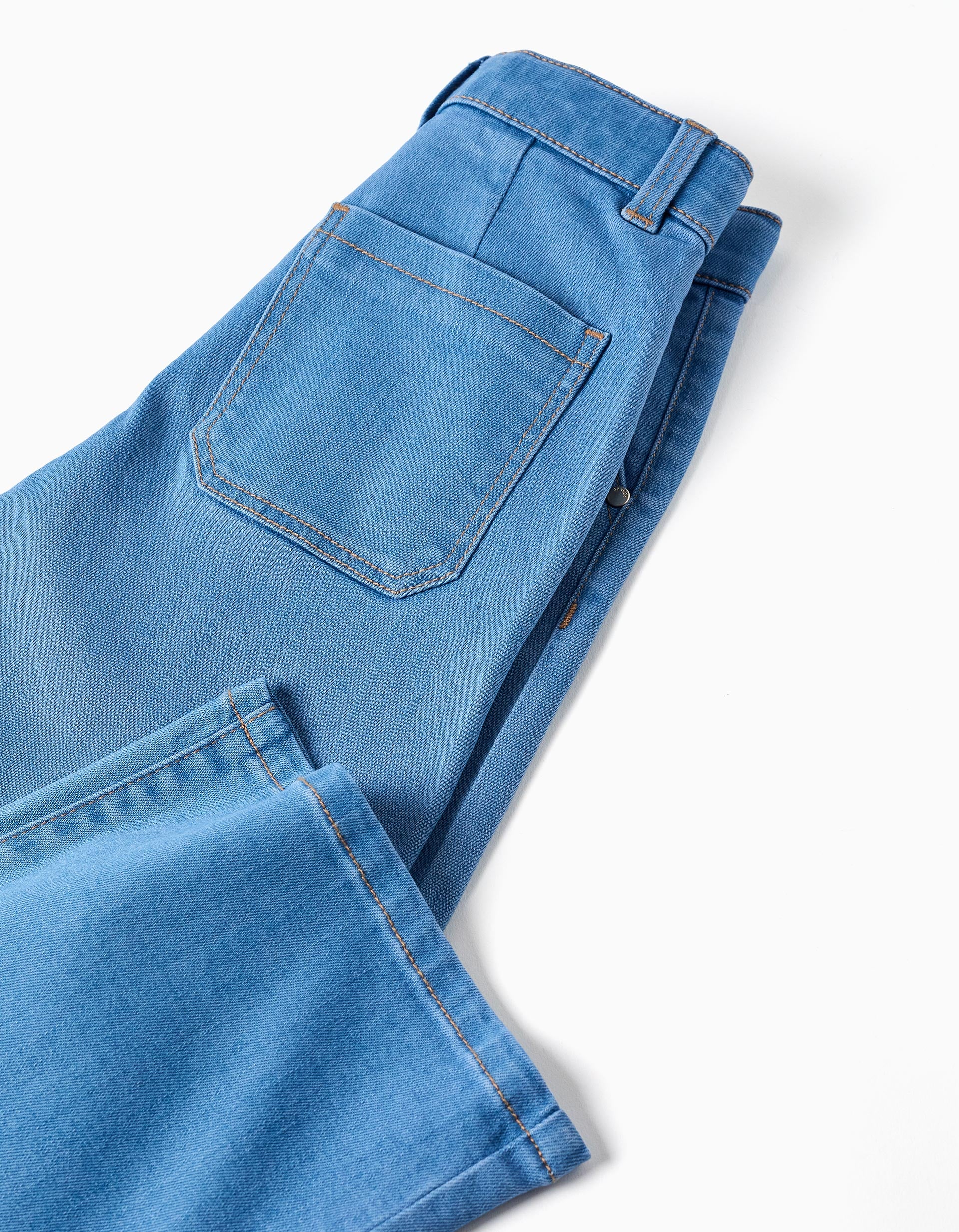 Wide Leg Denim Pants, for Girls, Light Blue – ZIPPY